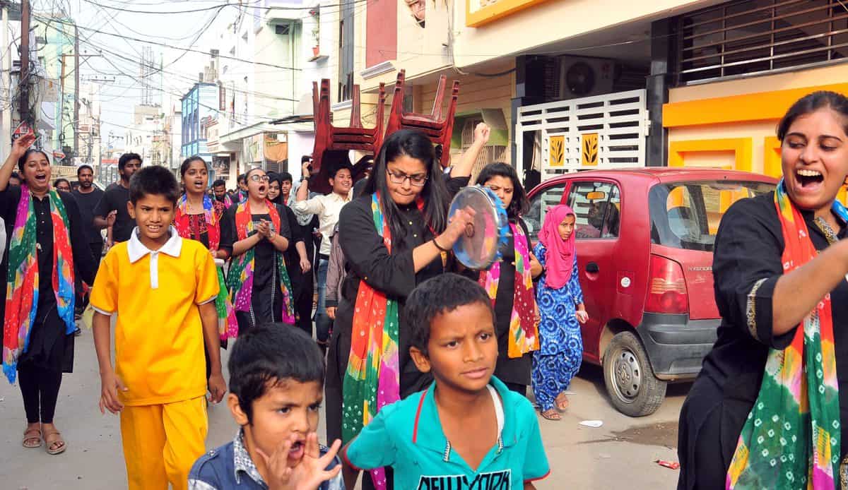 Nukkad stages street play in Old City on CAA-NRC - The Siasat Daily ...