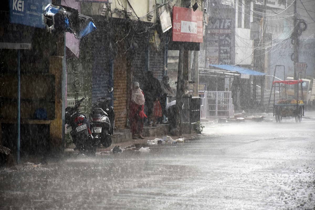 Hyderabad witnesses heavy rain,trees uprooted & property damaged - The ...
