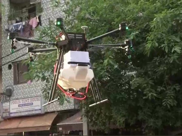 India using drones to spot lockdown violators, sanitize areas - The ...