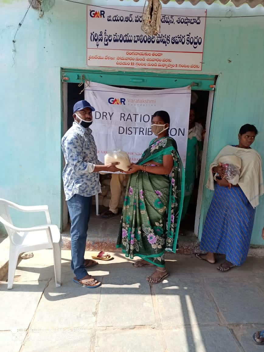 Hyderabad airport distributes dry ration kits to needy