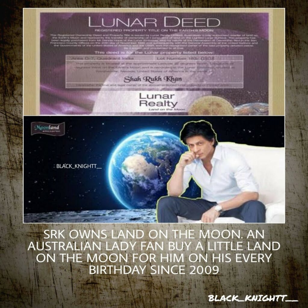 List Of Actors Who Own Land On Moon SRK To Priyanka Choudhary