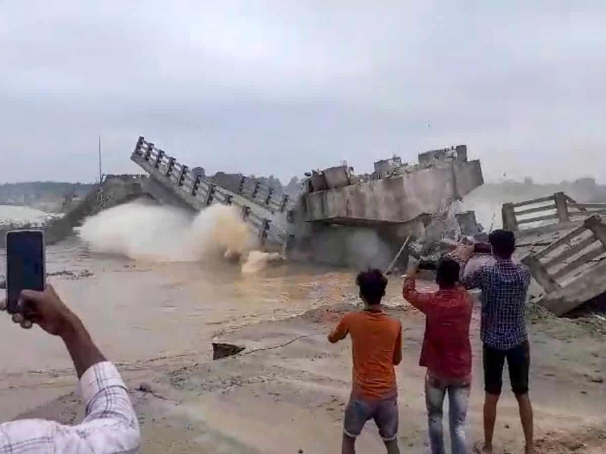 Four bridges collapse in Bihar in the last 24 hours Four bridges collapse in Bihar in the last 24 hours