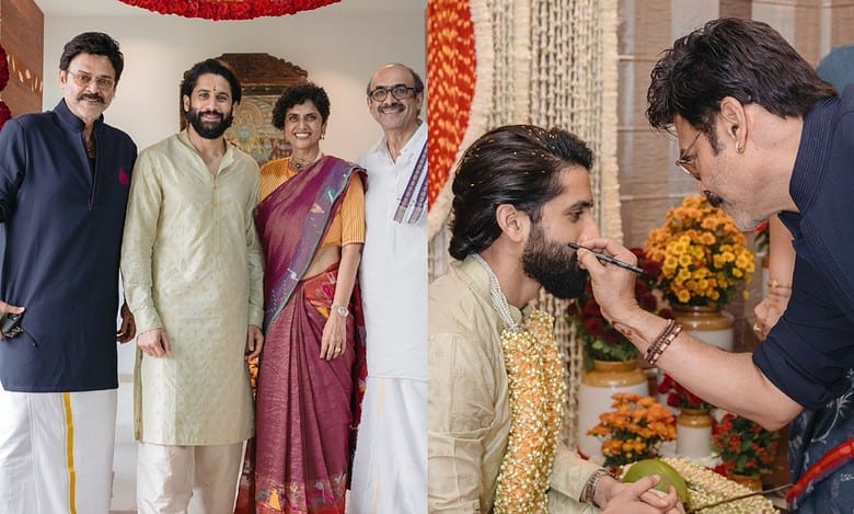 Venkatesh shares heartwarming pictures from Chaitanya, Sobhita’s wedding