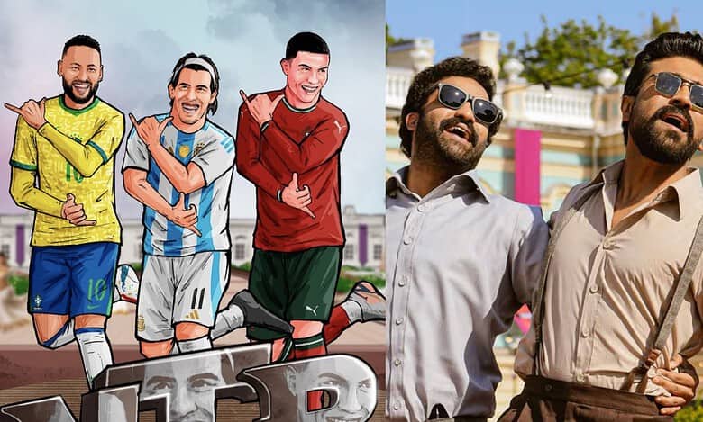 Naatu Naatu fever hits Ronaldo, Neymar and Tevez - photo viral