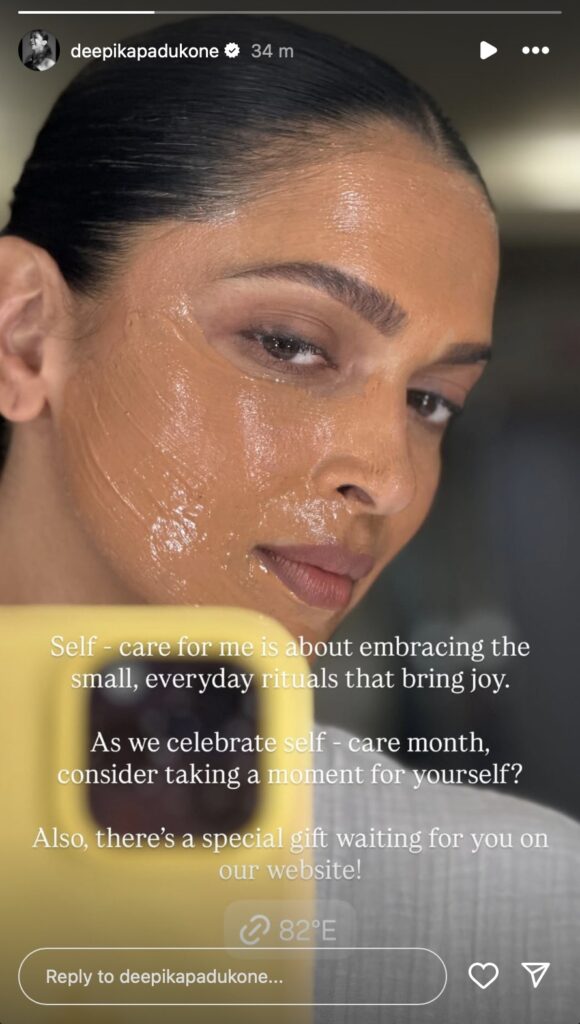 Deepika Padukone talks about what ‘self care’ means to her