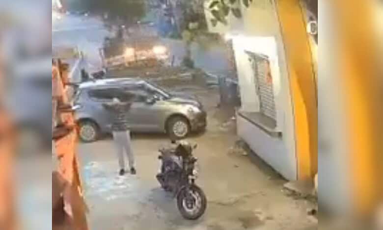 Video: Septic tank crashes into Hyderabad temple; driver injured