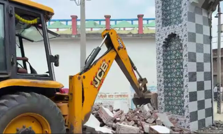 UP villagers voluntarily demolish madrasa, mosque, school with bulldozer