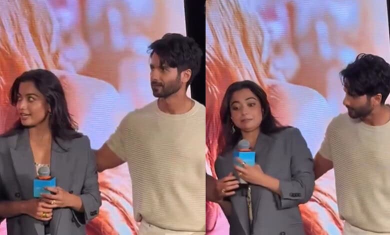 'She looks uncomfortable': Shahid Kapoor-Rashmika Mandanna clip trends ...