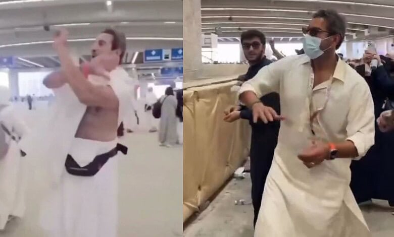 Video of Wasim Akram performing Haj ritual in iconic bowling action ...