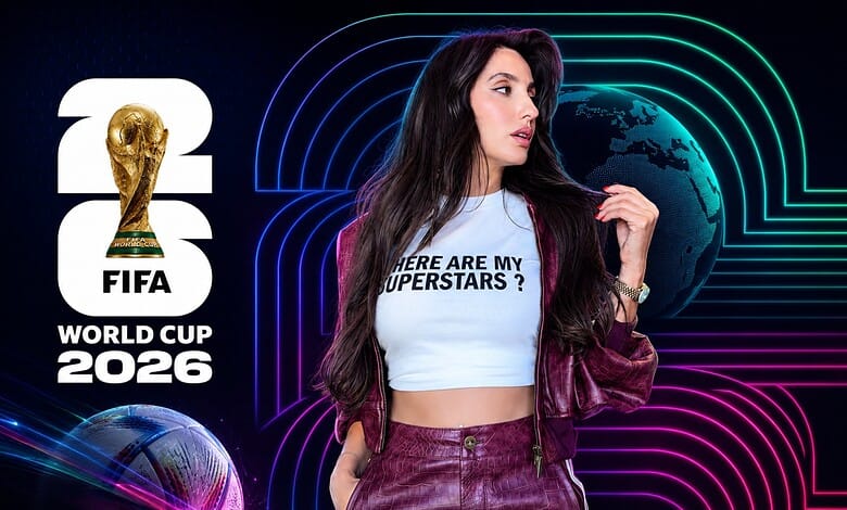 India may miss FIFA World Cup, but Nora Fatehi makes it to official album